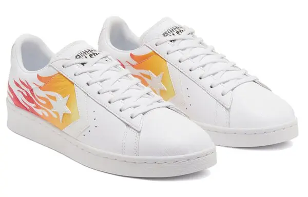 CONVERSE Pro Leather Low "archival Flame Print