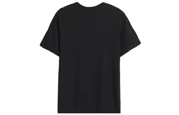 JORDAN Casual Sports Round Neck Large Logo Short Sleeve - Black
