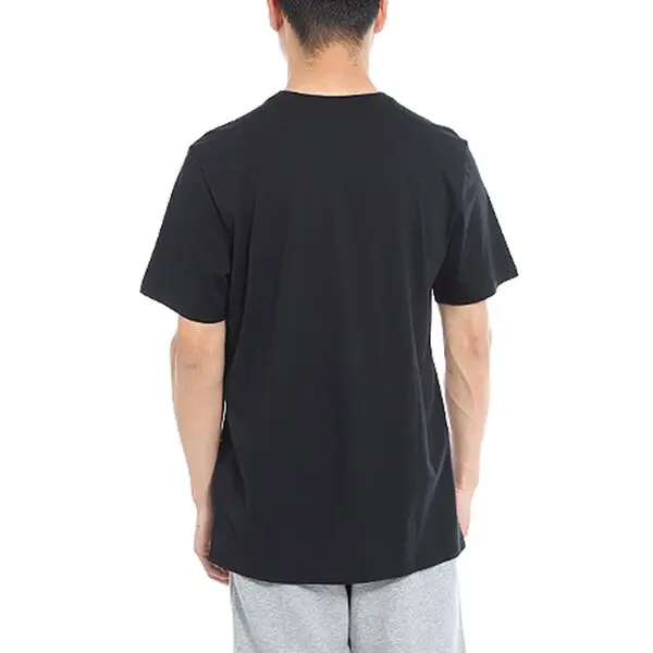JORDAN Casual Sports Round Neck Large Logo Short Sleeve - Black