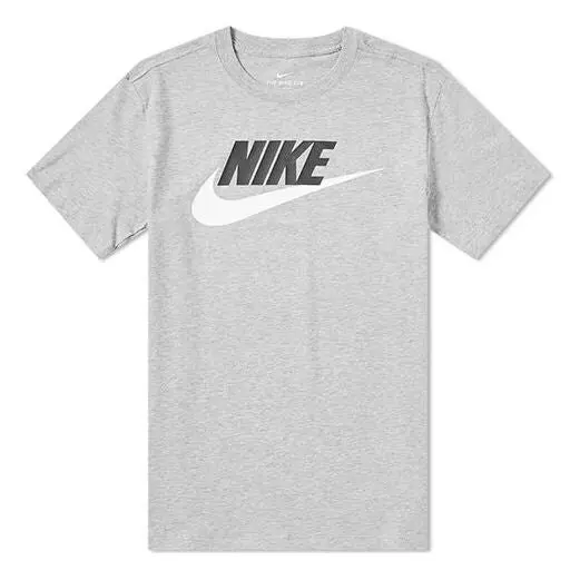 Nike Futura Icon Basic Printing Short Sleeve T-shirt - Grey