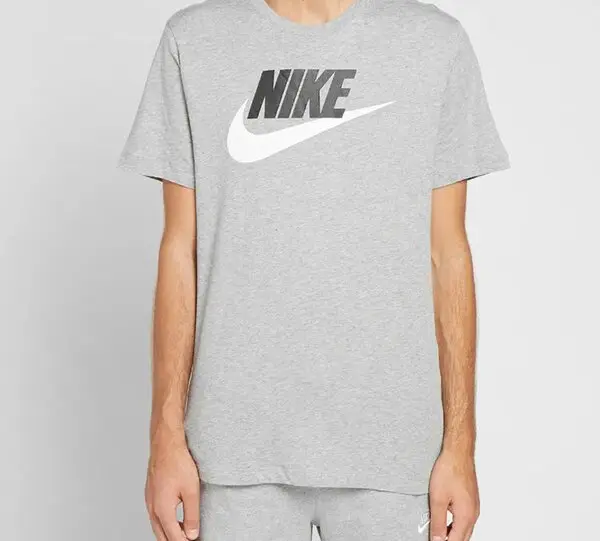 Nike Futura Icon Basic Printing Short Sleeve T-shirt - Grey