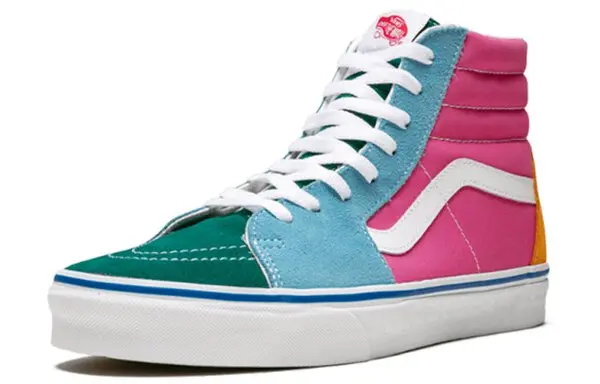VANS Sk8-hi High Top Sneakers - Pink/blue