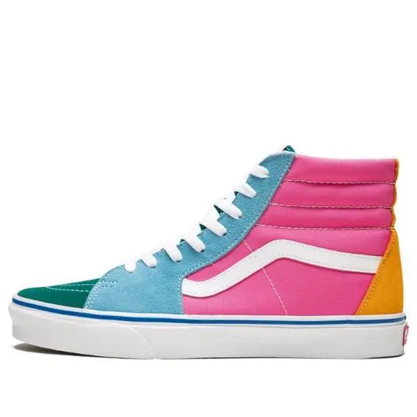 VANS Sk8-hi High Top Sneakers - Pink/blue