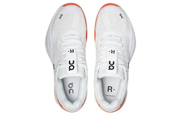 On The Roger Pro Clay Tennis Shoes - White/orange