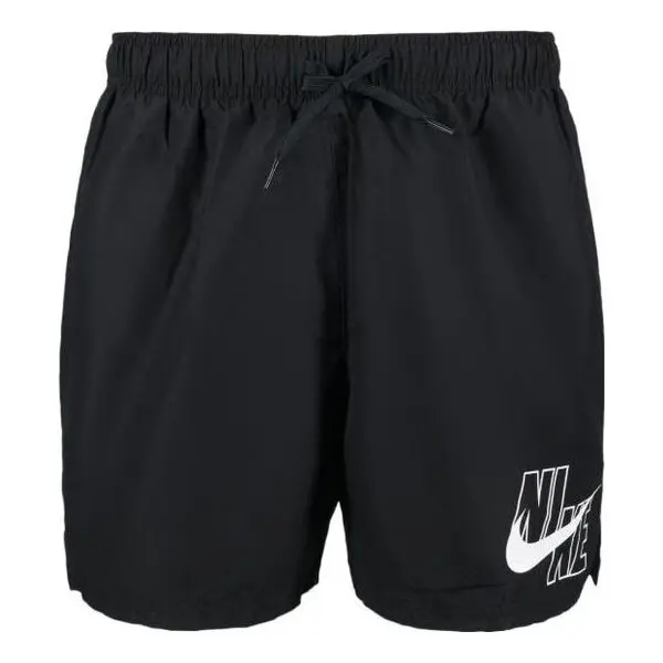 Nike Logo Solid Shorts - Black