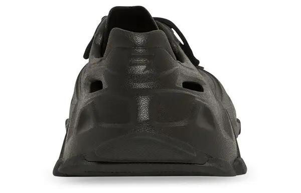 Balenciaga Hd Lace Up Cut Out Sneakers - Black