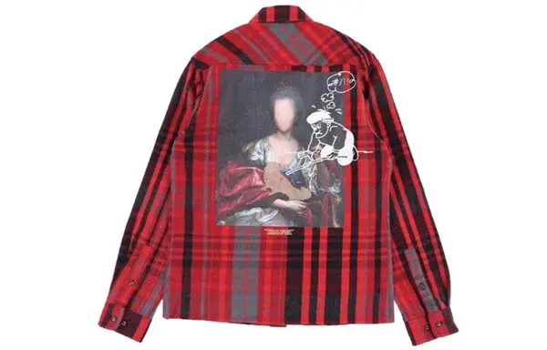 Off-White Mariana De Silva Shirt Long Sleeve Plaid Shirts