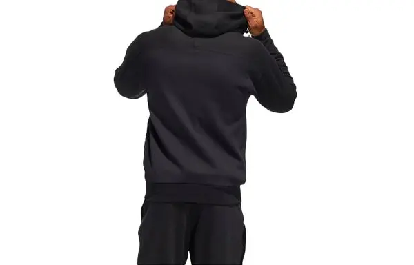 Adidas Solid Color Knit Hooded Jacket