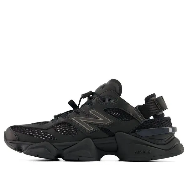 NEW BALANCE U9060sv1 Black Lace Up Sneakers - Black/black