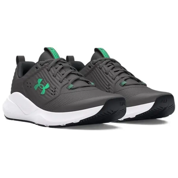 Under Armour Charged Commit 4 Athletic Sneakers - Grey/green