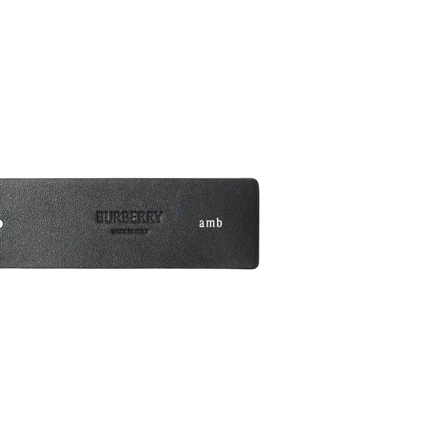 Burberry Engraved Check Belt