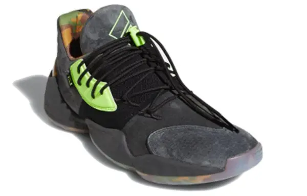 Adidas Harden Volume 4 Crossover Sneakers - Grey/green/black