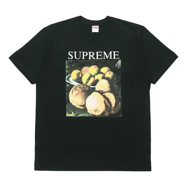 Supreme Fw18 Still Life Tee Printing Short Sleeve - Black