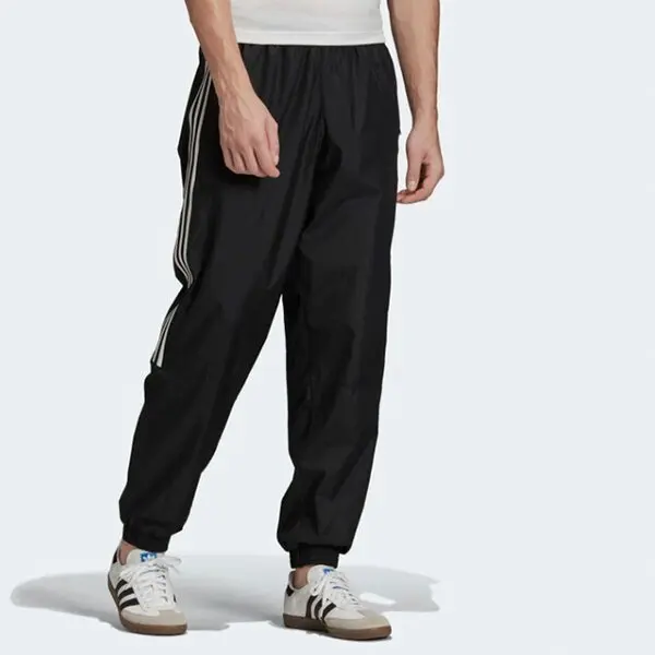 Adidas Originals Lock Up Track Pants Classic Stripe Sports Long Pants - Black
