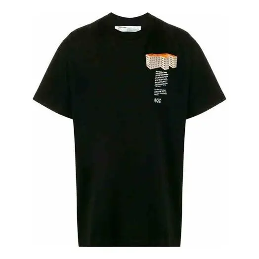 Off-White Ss20 The Golden Ratio Logo Short Sleeve - Black