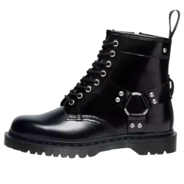 Dr. Martens 1460 Harness Lace Up Boots - Black