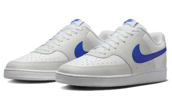 Nike Court Vision Low Sneakers - White/blue/grey