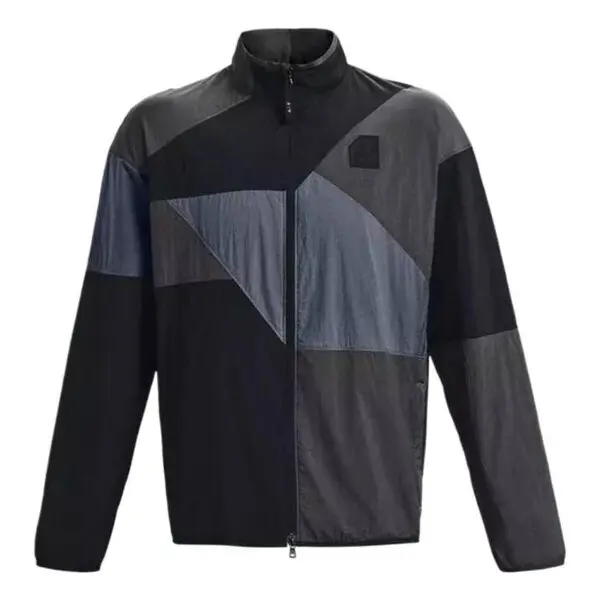Under Armour Curry Woven Raincoat Jacket - Grey/black