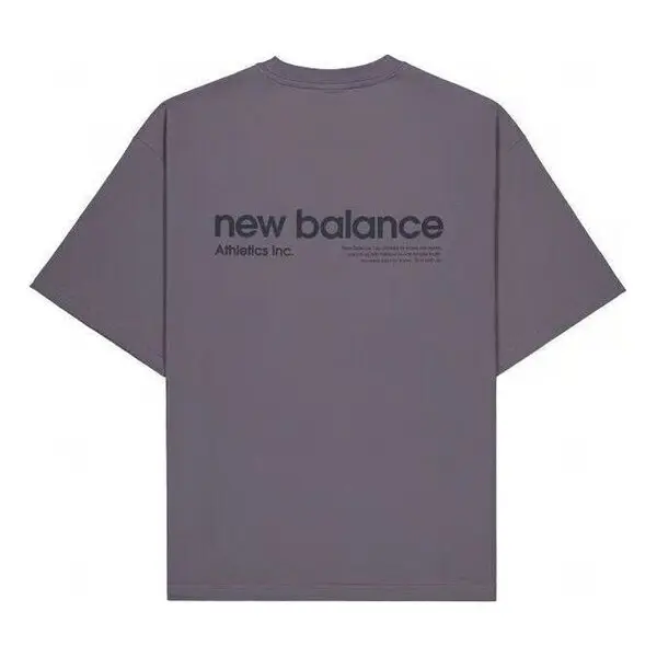 NEW BALANCE Athletics Small Nb Logo T-shirt Asia Sizing - Purple
