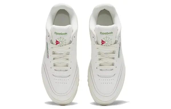REEBOK Club C Extra Platform Sneakers - Chalk/chalk/green