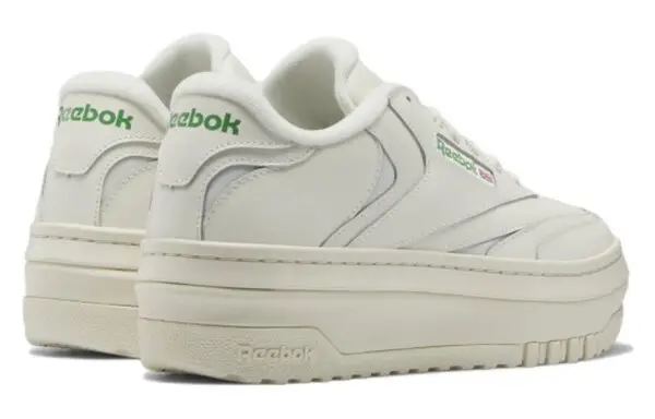 REEBOK Club C Extra Platform Sneakers - Chalk/chalk/green