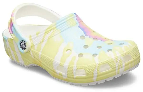 CROCS Classic Clog Tie Dye Sandals - Multi-color