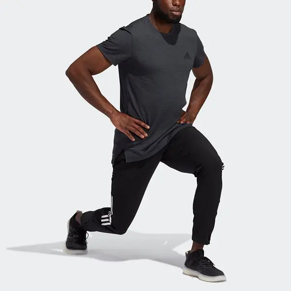 Adidas Stu Tech Tee Casual Sports Running Short Sleeve Black