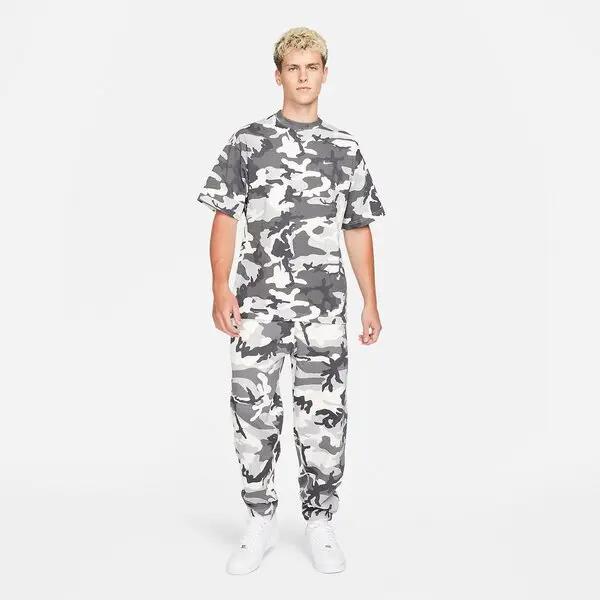 Nike Nrg Solo Swoosh Camo Tee 'grey White