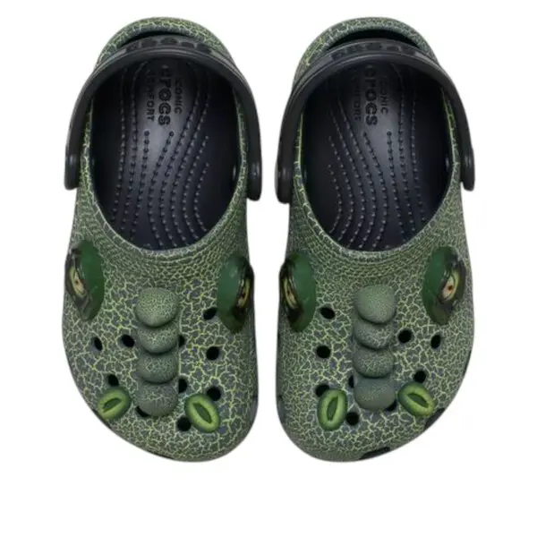 CROCS Classic Clog "iam Scary Dino - Green/black