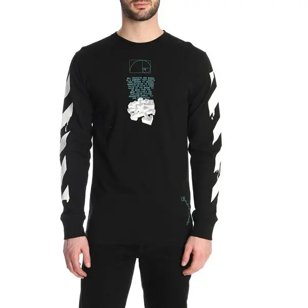Off-White Dripping Arrows Logo Arrow Printing Long Sleeves