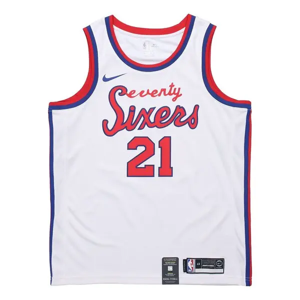 Nike Nba Philadelphia 76ers Joel Embiid Swingman Jersey - White