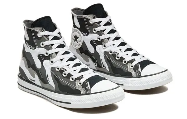 CONVERSE Chuck Taylor All Star High Top Sneakers - Black/white/gray