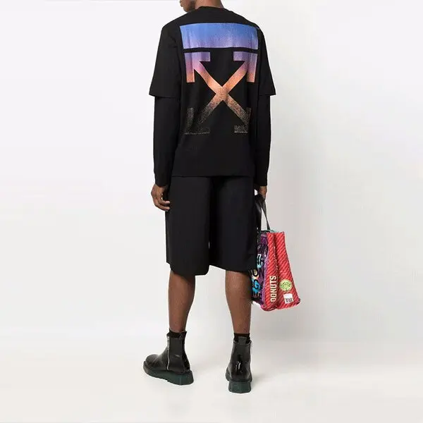 Off-White Gradient Arrow Long Sleeves Loose Fit T-shirt