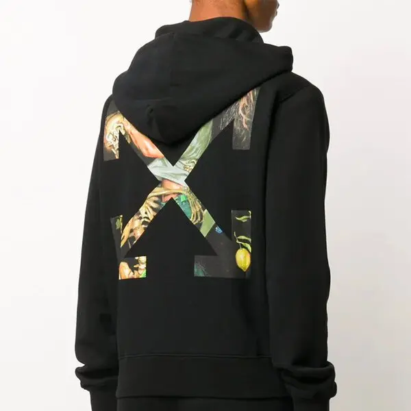 Off-White Painting Arrow Zip Up Hoodie