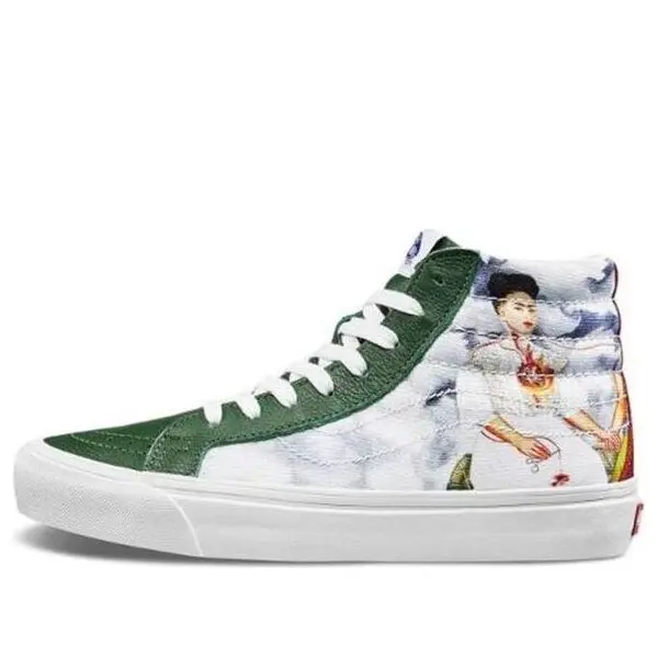 VANS Frida Kahlo X Og Sk8-hi Lx 'las Dos Fridas' High Top Sneakers - White/green