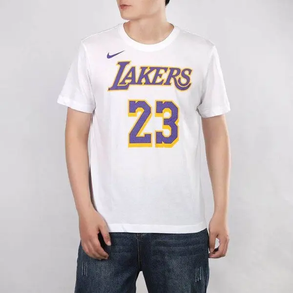 Nike Dri-fit Lebron James Lakers "23" T-shirt - White