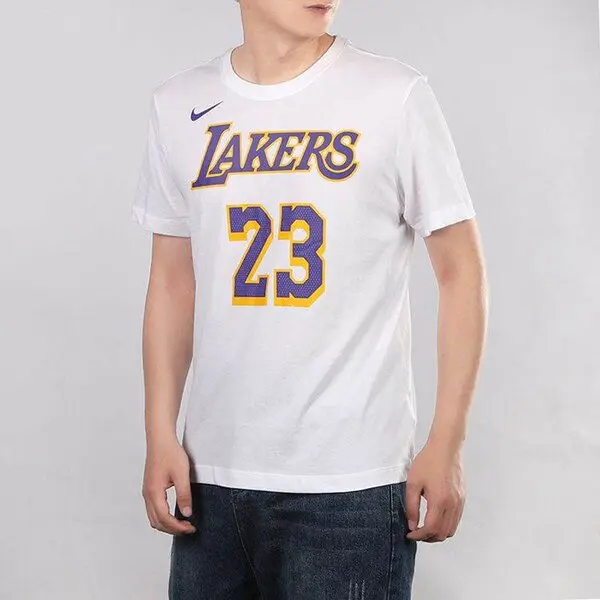 Nike Dri-fit Lebron James Lakers "23" T-shirt - White