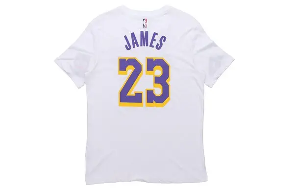 Nike Dri-fit Lebron James Lakers "23" T-shirt - White