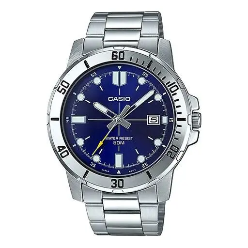 Casio Dressseries Stainless Steel Analog Watch - Silverblue