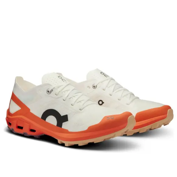 On Cloudventure Peak 3 Trail Running Shoes - White/orange