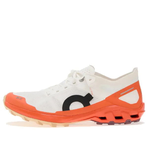 On Cloudventure Peak 3 Trail Running Shoes - White/orange