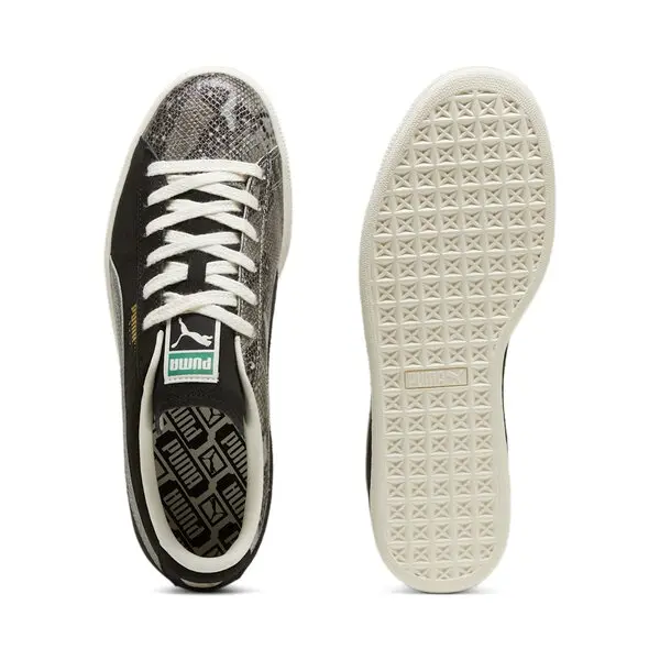 PUMA Suede Split Sneakers - Black/smoke Grey/frosted Ivory