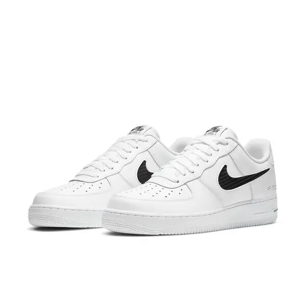 Nike Force 1 '07 Lv8 "cut Out Swoosh" Sneakers - White/black