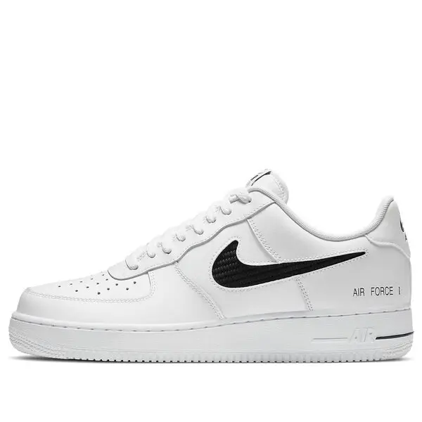 Nike Force 1 '07 Lv8 "cut Out Swoosh" Sneakers - White/black