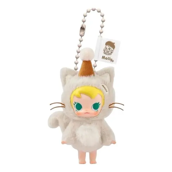 POP MART Baby Molly Pocket Friends "it's Snack Time" Vinyl Plush Pendant - Multi-color