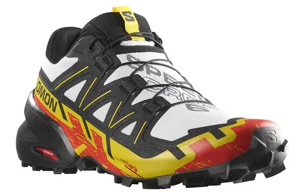 SALOMON Speedcross 6 Athletic Sneakers - Black/white/yellow