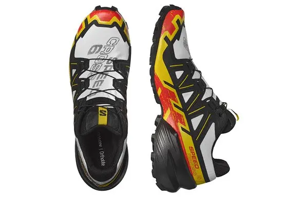 SALOMON Speedcross 6 Athletic Sneakers - Black/white/yellow