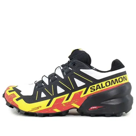 SALOMON Speedcross 6 Athletic Sneakers - Black/white/yellow
