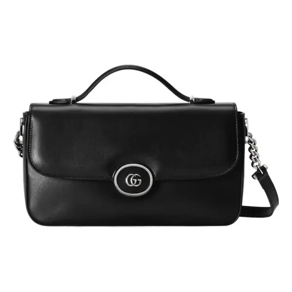 Gucci Petite Gg Shoulder Bag - Black