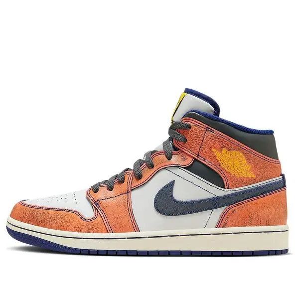 JORDAN 1 Mid Se 'flight Vintage' Sneakers - Red/white